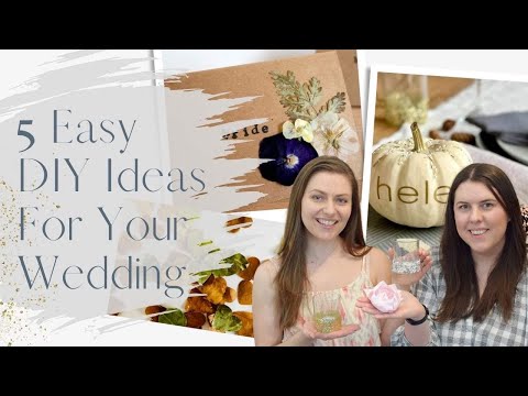 5 Easy DIY Wedding Craft Ideas! – Bride Society