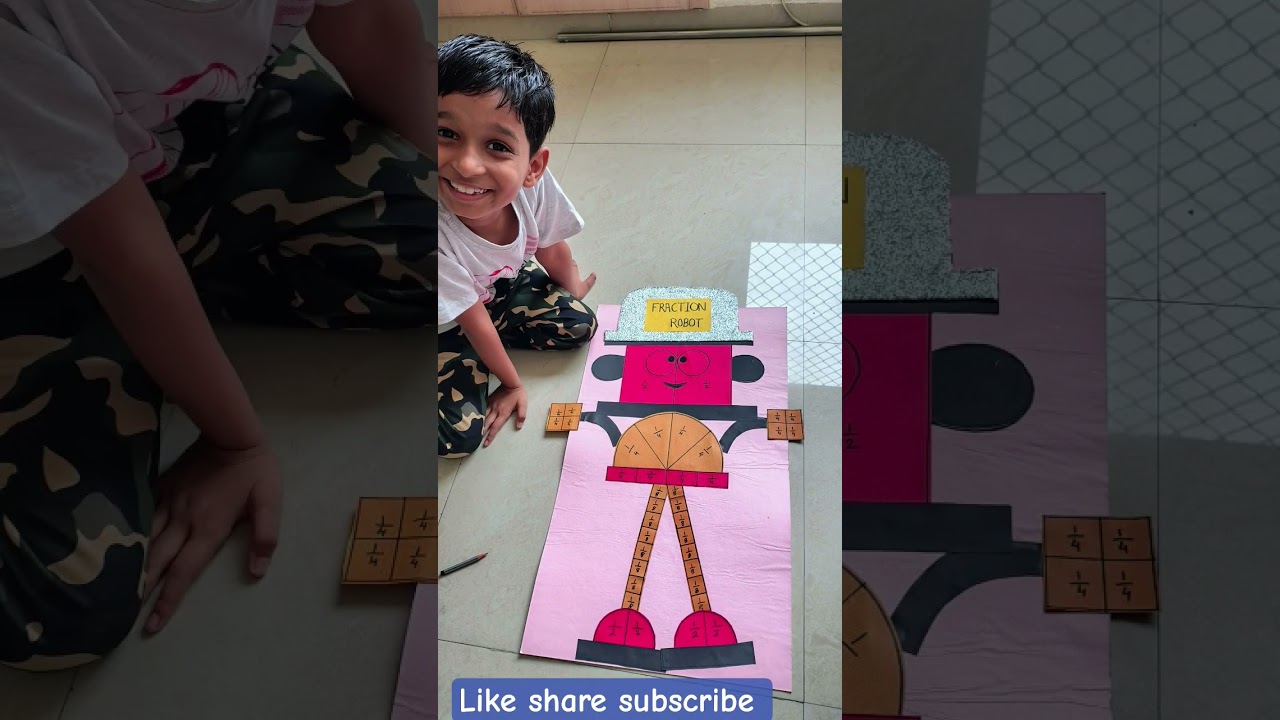 #fractionrobot#kidsactivities #maths activity #robot#fraction