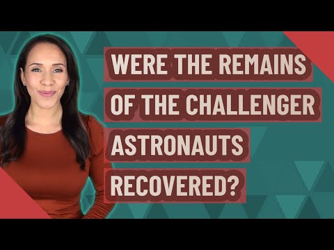 Were the remains of the Challenger astronauts recovered?