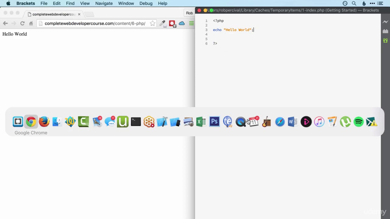 86  Hello World With PHP