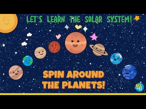 Spin Around the Planets! 🌍🪐 Fun Solar System Song for Kids | Learn All 8 Planets!