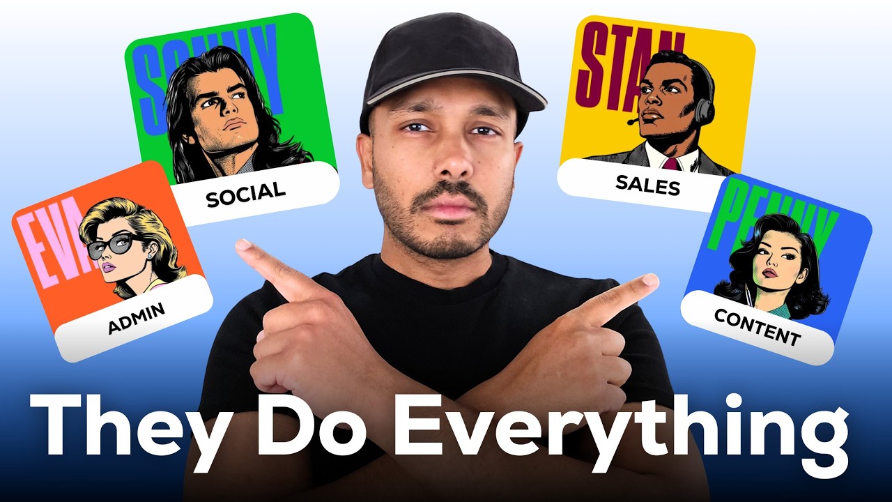 I Hired 6 AI Employees to Run My Entire Business with Marblism