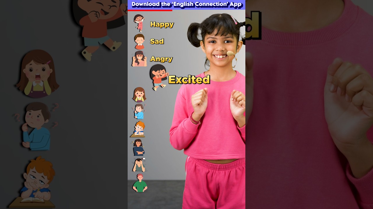 Let’s Learn 10 Feelings Together! 🤗 | Kids English Words, Adi Keshari Connection #shorts