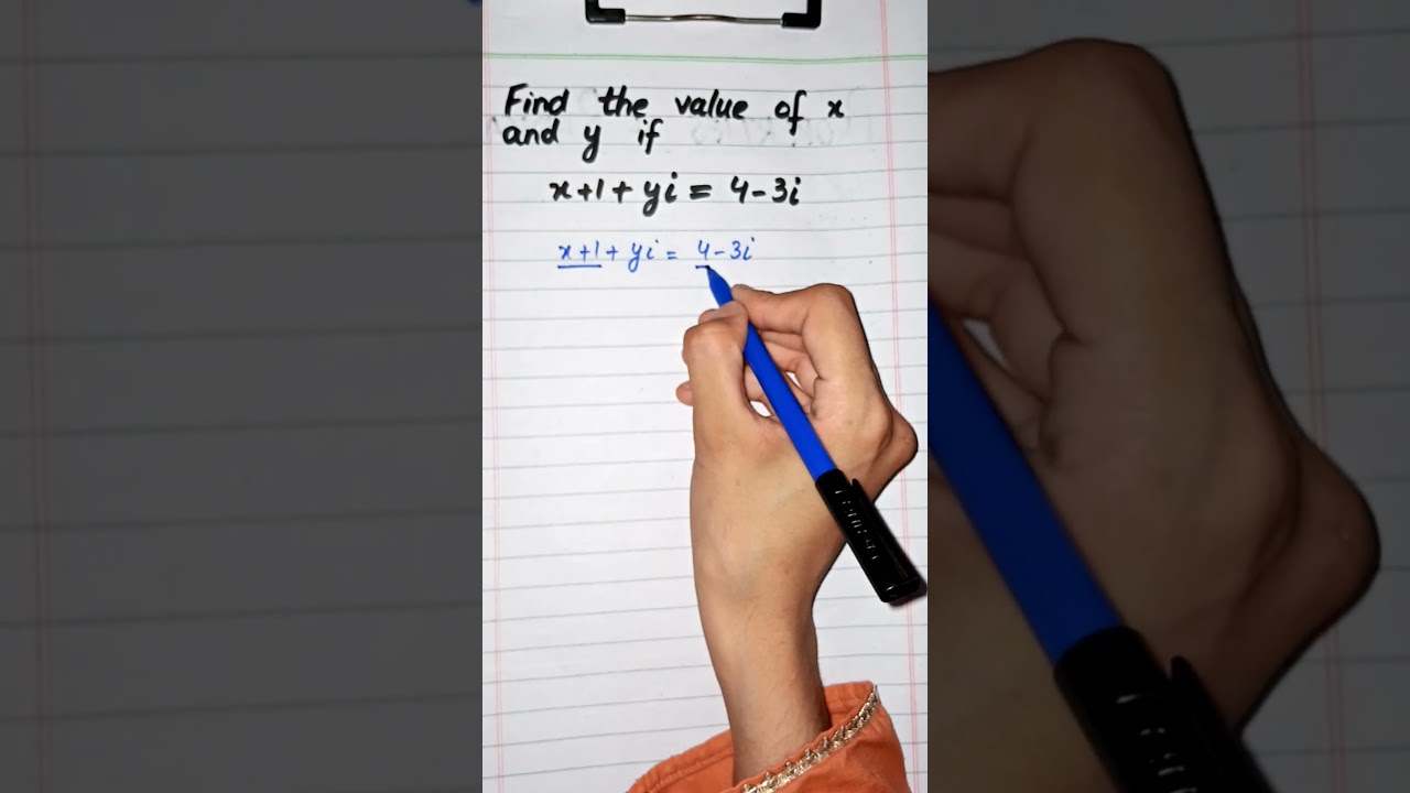 Find the Value of x and y by Comparing Real and Imaginary Parts | Maths Shorts | YouTube Viral Trick