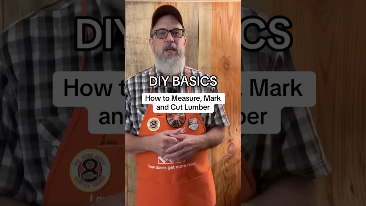DIY Basics - Learn How to Mark, Measure and Cut Wood | The Home Depot