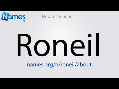 How to Pronounce Roneil
