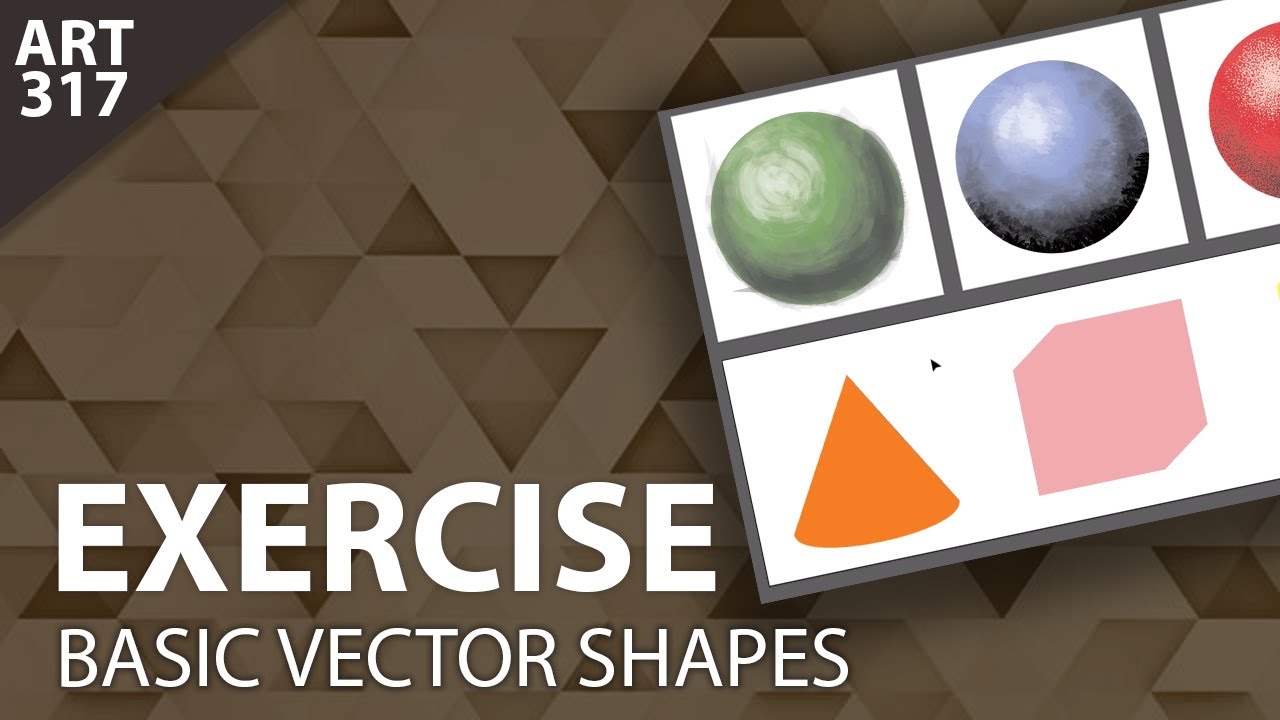 Digital Illustration - Basic Vector Shapes exercise