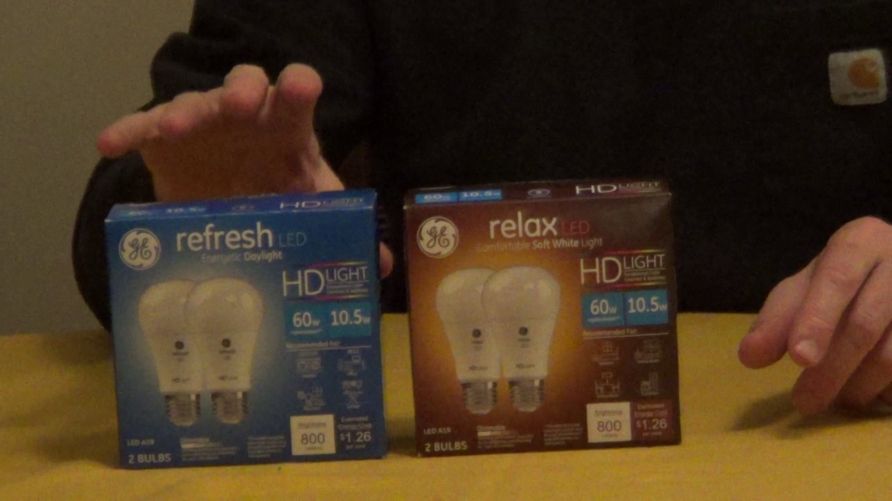 GE Relax and Refresh Light Bulbs