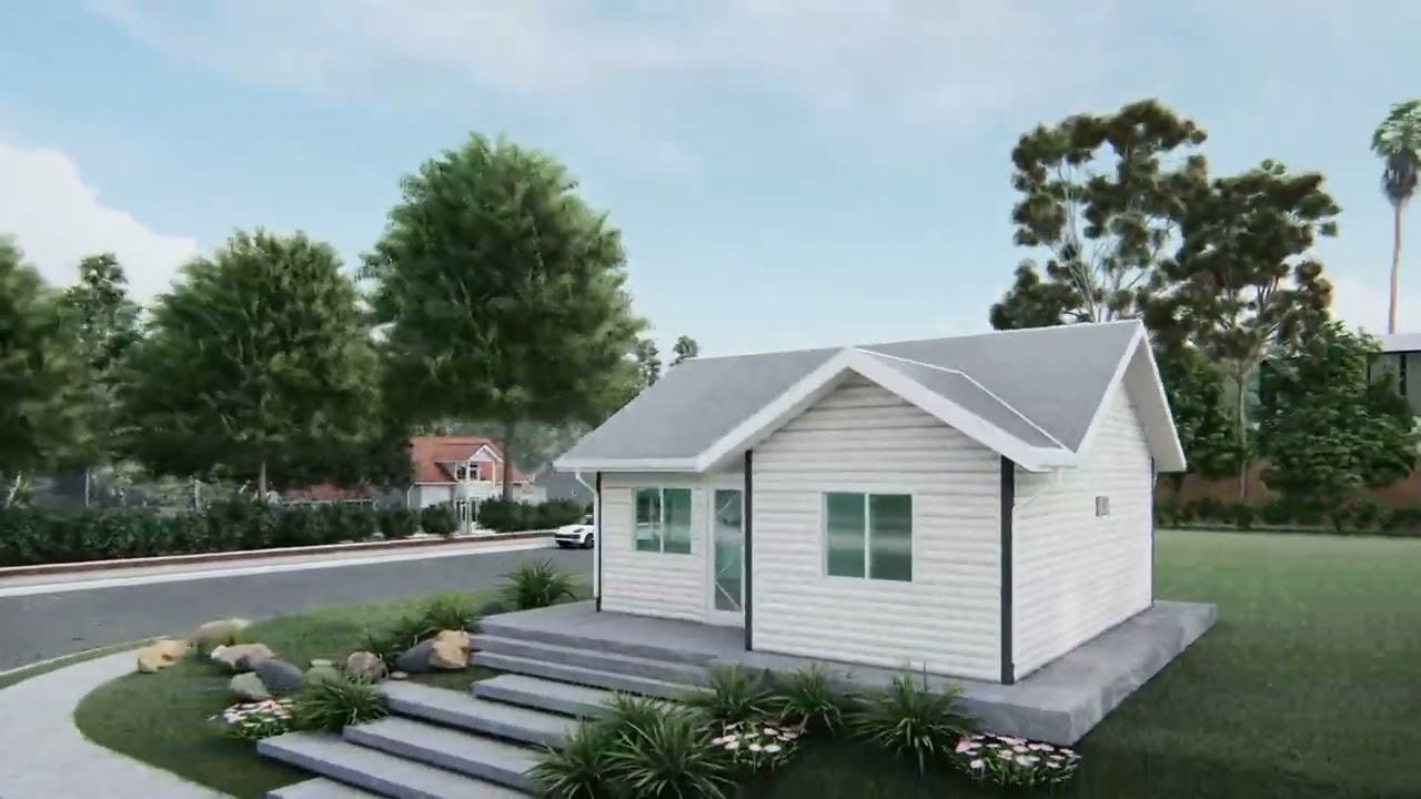 2 bed | modular home. Ready for delivery in 3-4 weeks, at a cost of less than $55,000.