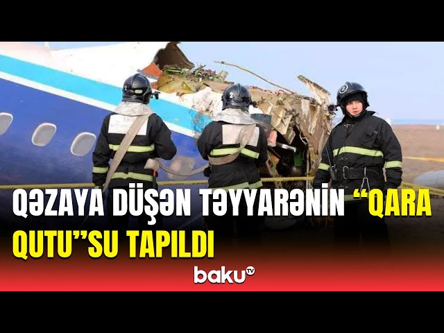 AZAL-ın qəzaya uğrayan təyyarəsinin "qara qutusu" TAPILDI - Oxu.az