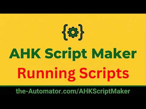 AHK Script Maker: The Best AutoHotkey Editor for Entry Level and Medium ...