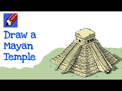 How to Draw a Mayan Aztec Temple Real easy – Shoo Rayner