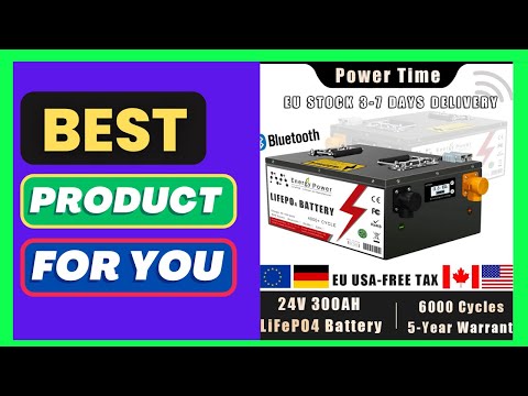 New 24V 100Ah 200Ah 300Ah LiFePo4 Battery Pack Built-in Bluetooth BMS