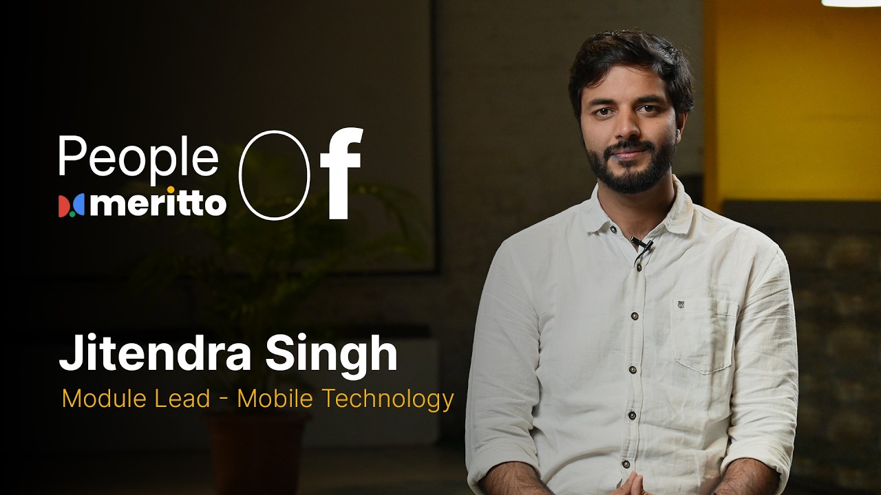 The story of Jitendra Singh  | #PeopleOfMeritto