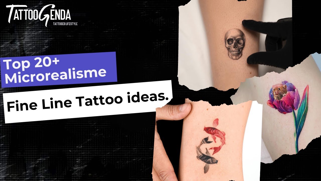 Top 20+ Microrealisme Fine Line Tattoo ideas.