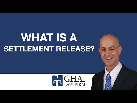 What is a settlement release?