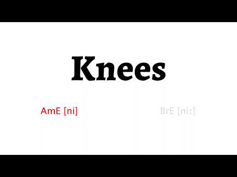 How to Pronounce knees in American English and British English