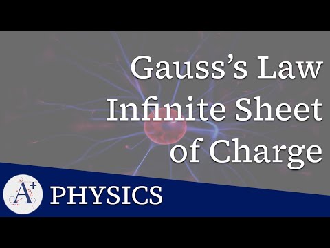 20 - Gauss's Law - Infinite Sheet of Charge (NC)