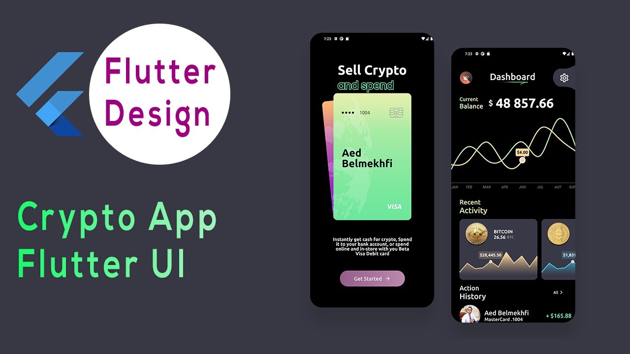 Crypto Mobile App -Flutter UI- Speed Code.