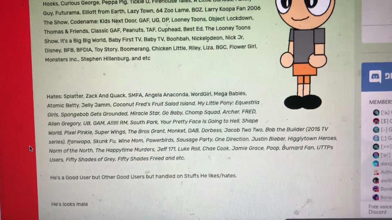 I look I made on GoAnimate Wiki