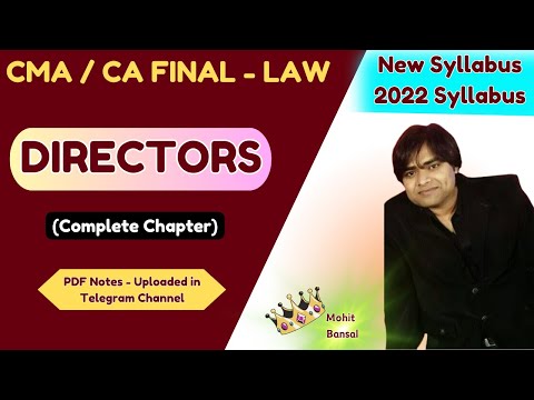 Board of Directors & Key Managerial Personnel | Section 149 - 169 - Companies Act | CA & CMA FINAL