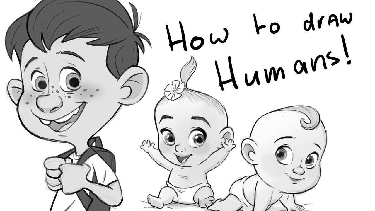 how to draw humans