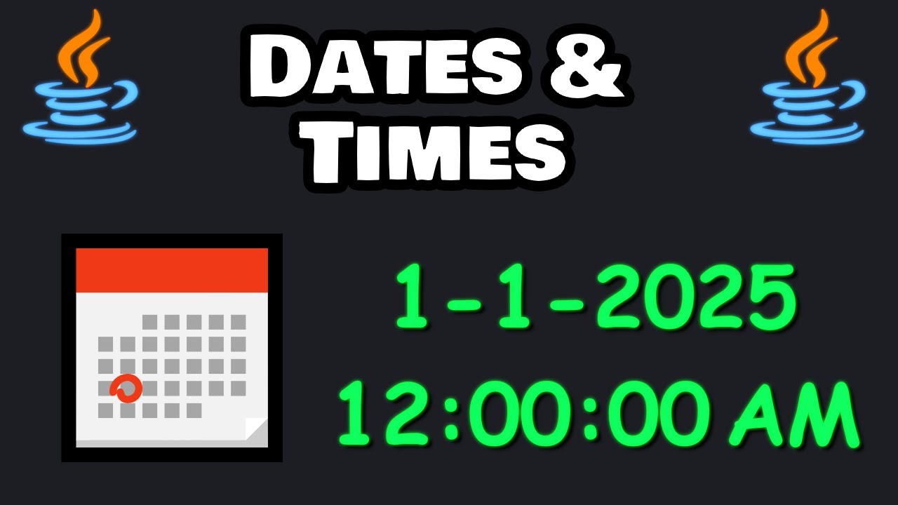Learn DATES & TIMES with Java in 8 minutes! 📆