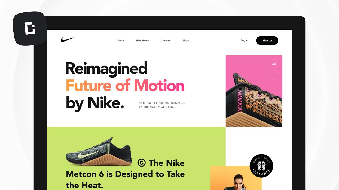 Nike News Concept (UI Design) - Let’s get Inspired - 002