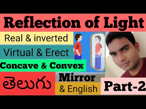 Real & Inverted, Virtual & Erect in Telugu || Concave & Convex Mirror || Part - 2 ||