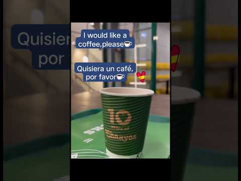 How do you say in spanish ☕Coffee ➡ Café #ksspanish1📑