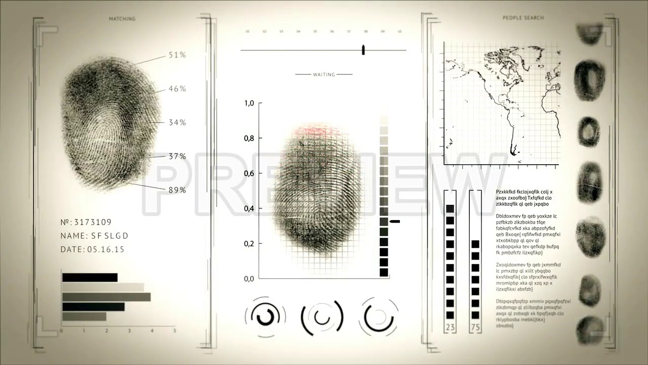 Fingerprint Scanning Motion Graphics