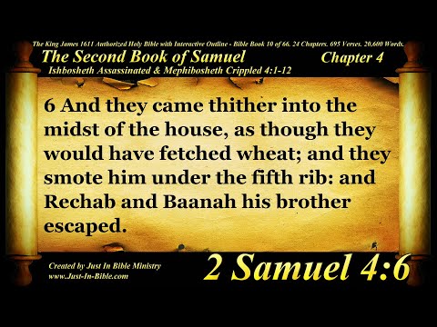 2 Samuel Chapter 4 - Bible Book 10 - The Holy Bible: HD Audio Text KJV Read Along