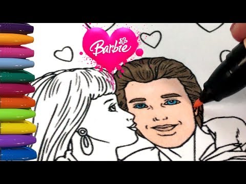 Coloring Barbie and Ken True Love