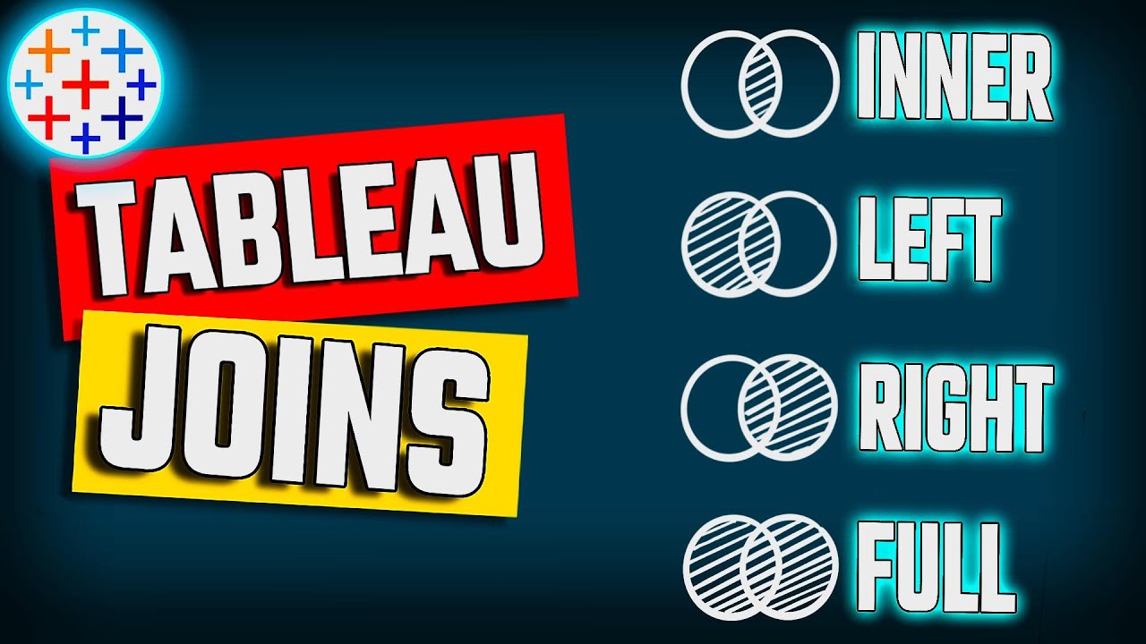 Tableau Joins: Inner, Left, Right, Full Join | #Tableau Course #34