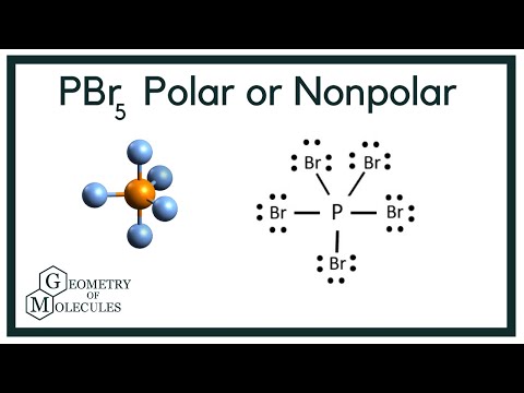 Is PBr5 polar or nonpolar? (Phosphorus Pentabromide)