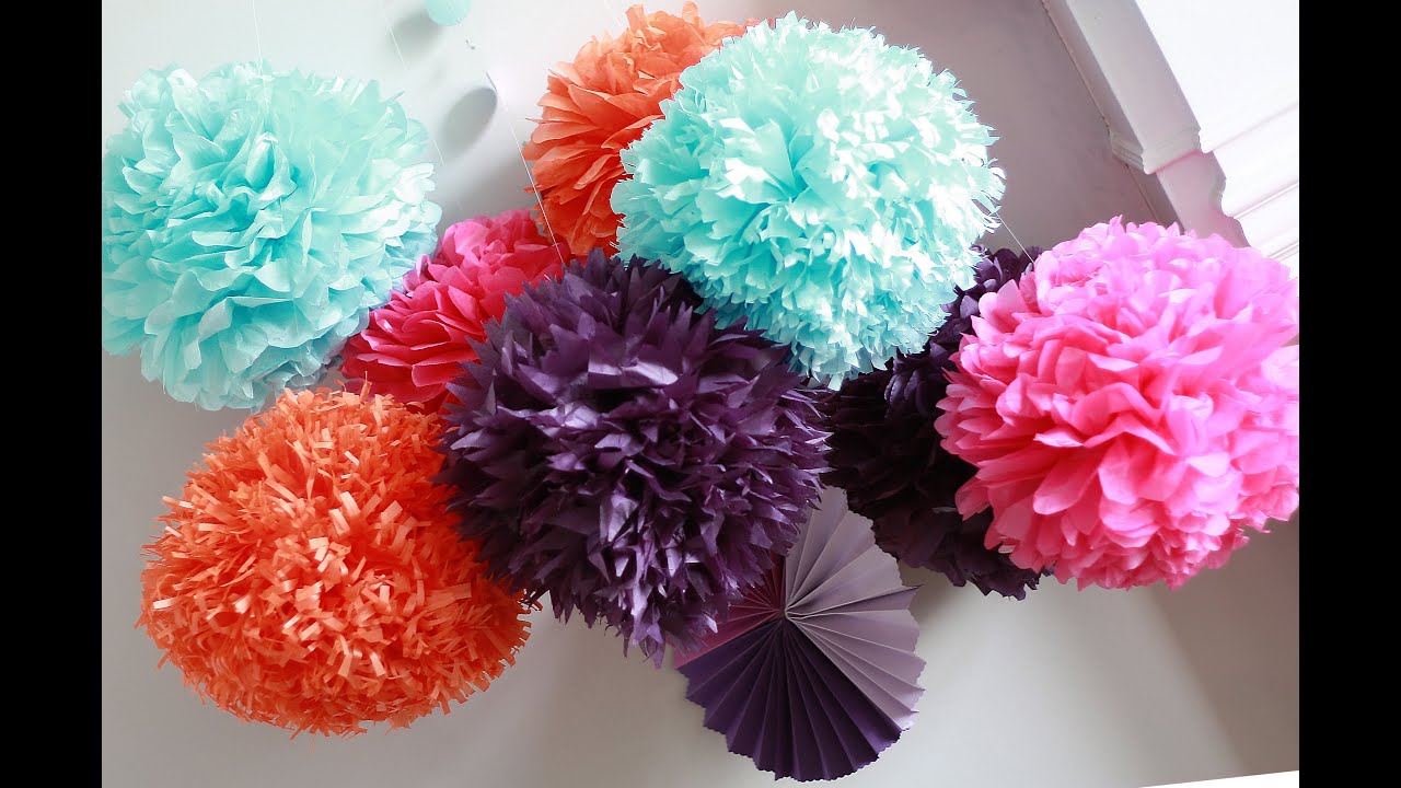 How To DIY Paper Pom Tutorial | Decorations that impress