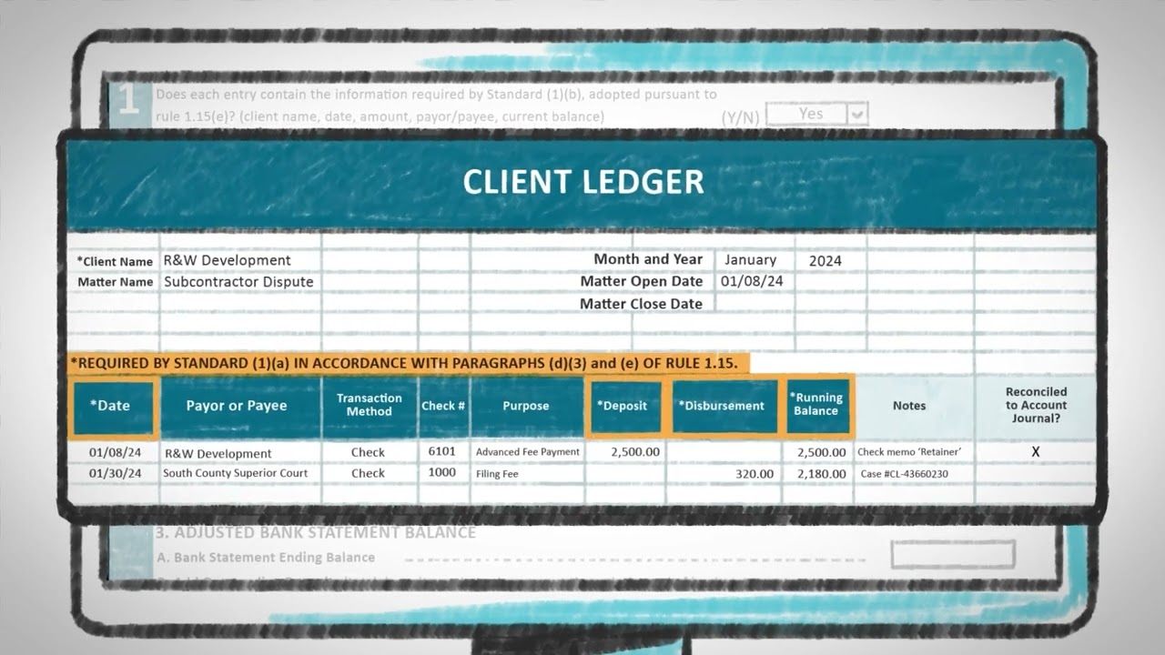 Client Trust Account Reconciliation: Using the Reconciliation Form Template