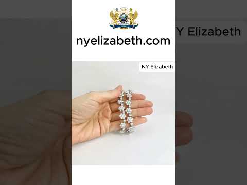 Cluster Diamond Flower Tennis Statement Necklace β Luminous Floral Design