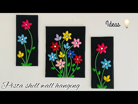Pista shell wall hanging craft ideas | Easy wall hanging ideas | Best out of waste
