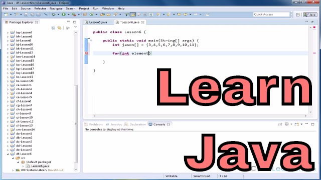Lesson 6 - Mastering Java - Using Enhanced For Loop With Arrays