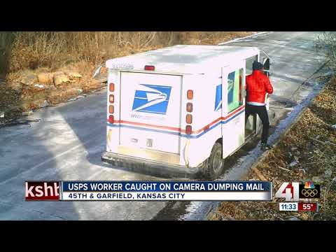 USPS worker caught dumping mail in KC, city says