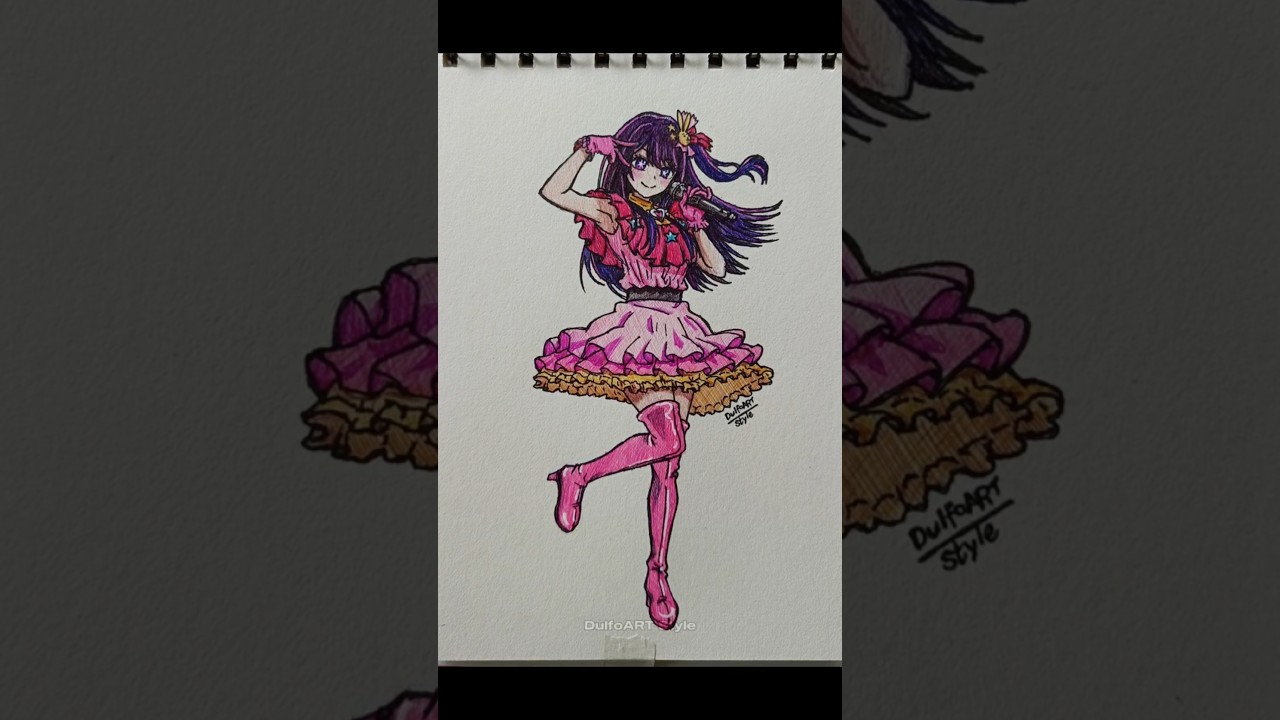 Ai Hoshino, speed drawing #anime #drawing #aihoshino #oshinoko #art #animeart #animedrawing #shorts