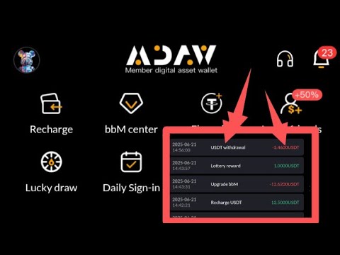 How to withdraw MDAW- BBM Website Real and fake 🤥