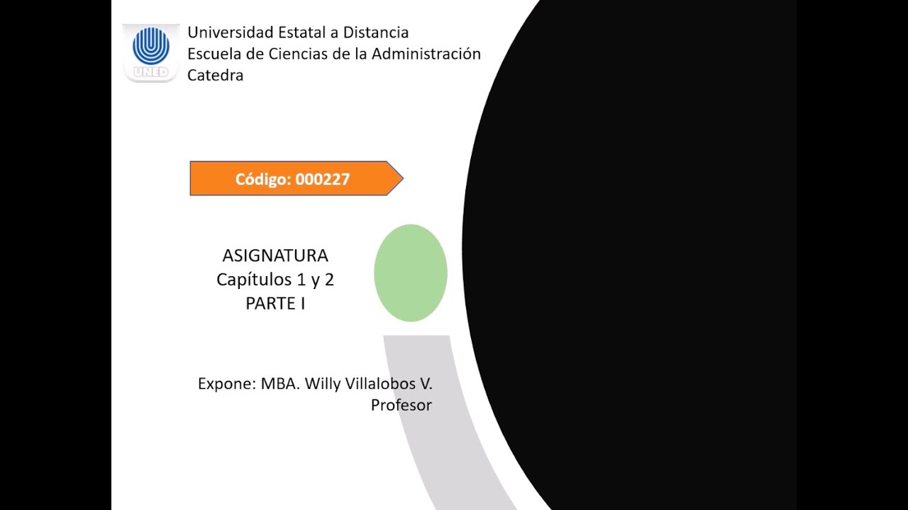 CONTABILIDAD II   TUTORIA I   PARTE I