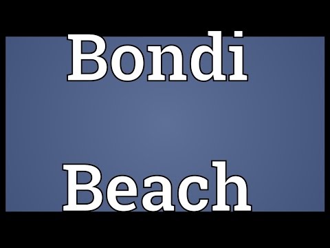 Bondi Beach Meaning