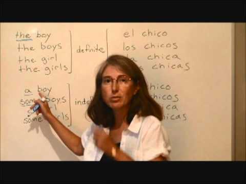 Spanish Articles Definite, Indefinite, Feminine, Masculine, Singular, Plural