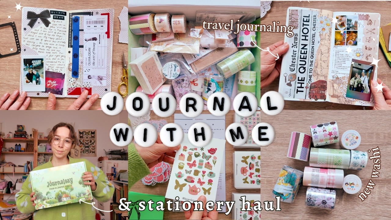 journal with me ★ stationery haul, travel journaling