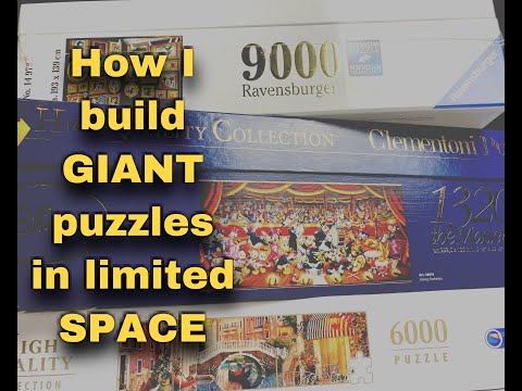 How I do large piece count puzzles in limited space