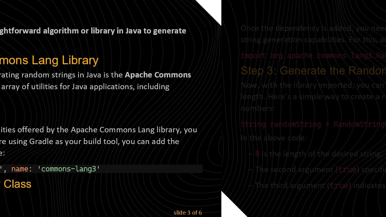 Generate a Random Unique Alpha Numeric String in Java
