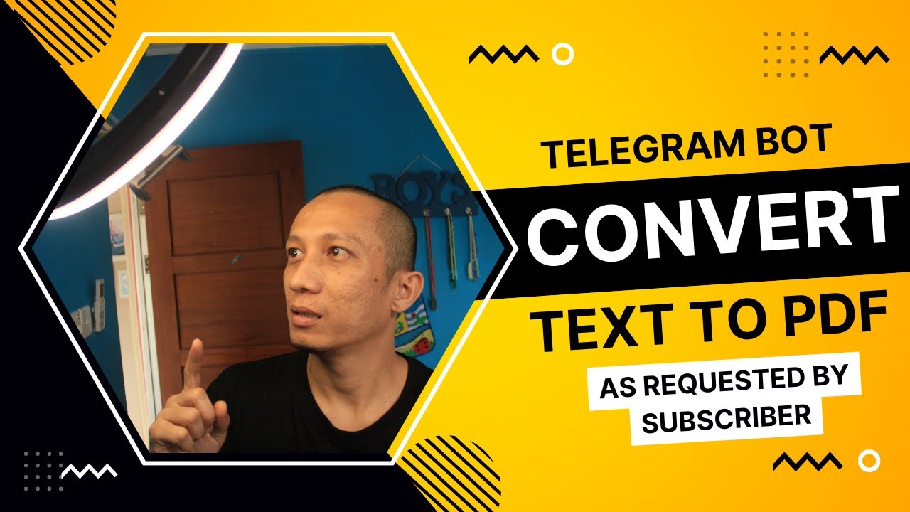 Telegram Bot - Convert Messages into A PDF file